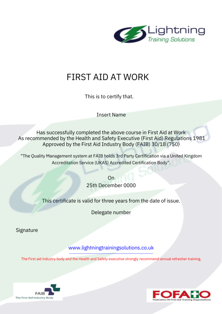 How Long Does A First Aid Certificate Last? - Lightning Training Solutions Blog